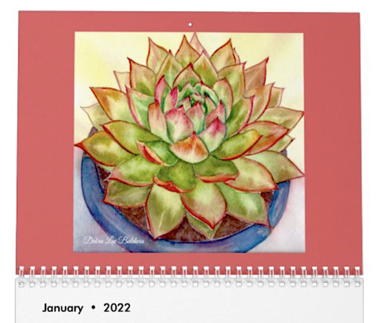 Announcing My 2022 Succulent Watercolor Calendar - Debra Lee Baldwin