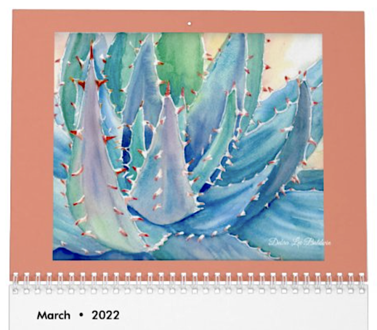 Announcing My 2022 Succulent Watercolor Calendar - Debra Lee Baldwin