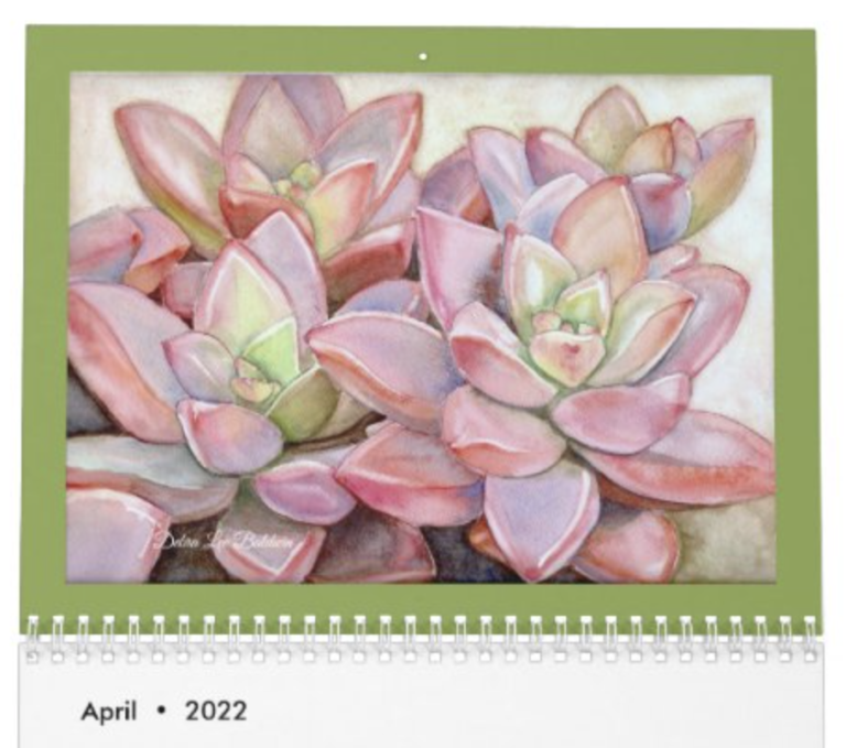 Announcing My 2022 Succulent Watercolor Calendar - Debra Lee Baldwin