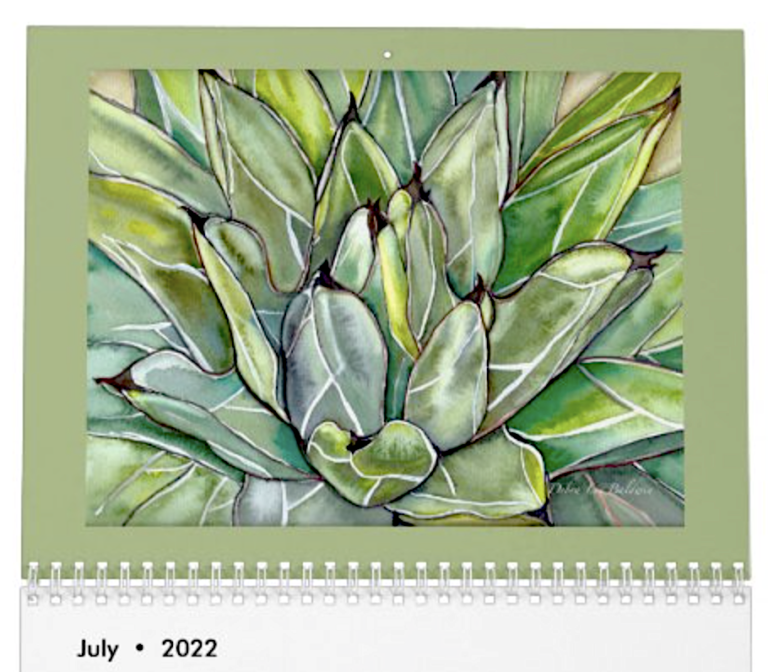 Announcing My 2022 Succulent Watercolor Calendar - Debra Lee Baldwin
