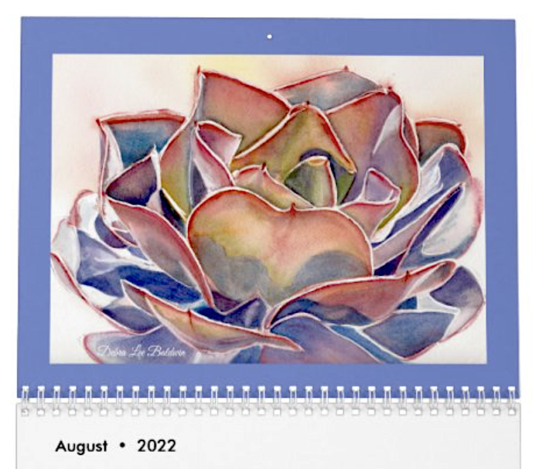 Announcing My 2022 Succulent Watercolor Calendar - Debra Lee Baldwin