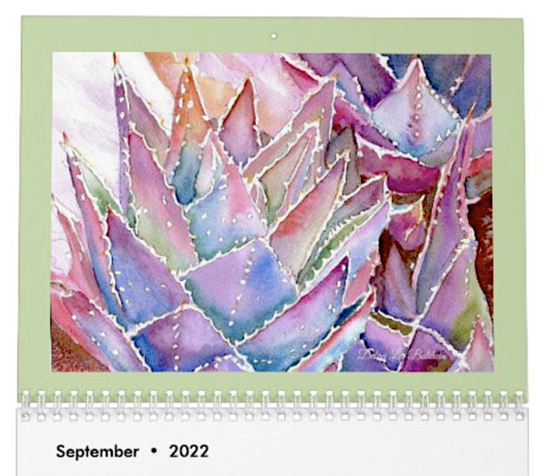 Announcing My 2022 Succulent Watercolor Calendar - Debra Lee Baldwin