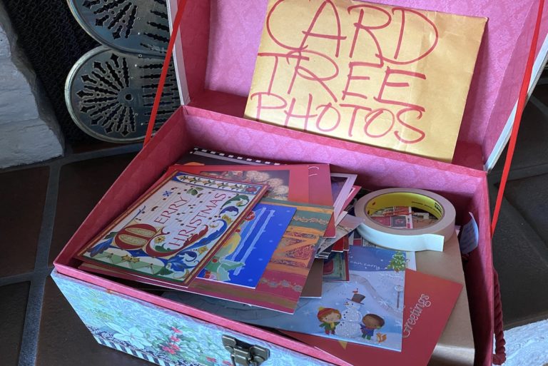 Create a Wall Christmas Card Tree - Debra Lee Baldwin